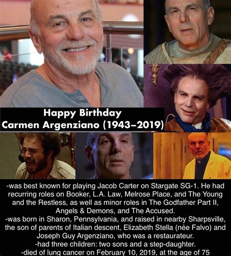 Carmen Argenziano Biography