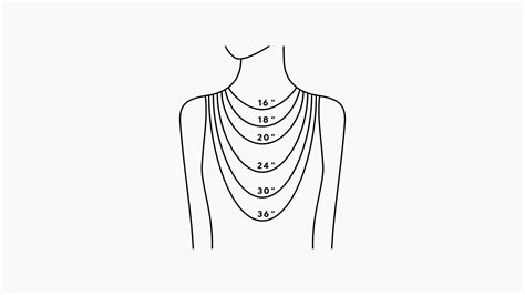 Necklaces Size Guide And Length Charts Tiffany And Co Us