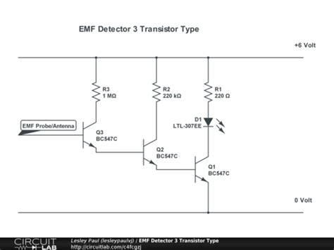 EMF Detector 3 Transistor Type CircuitLab