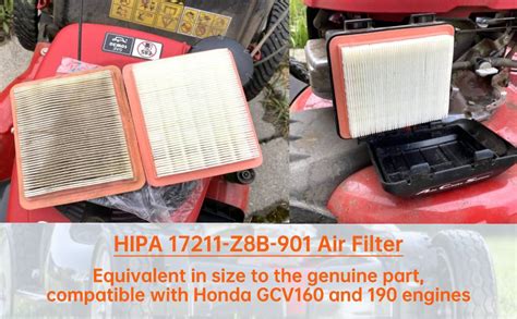 Hipa 4 Pack 17211 Z8b 901 Air Filter Compatible With