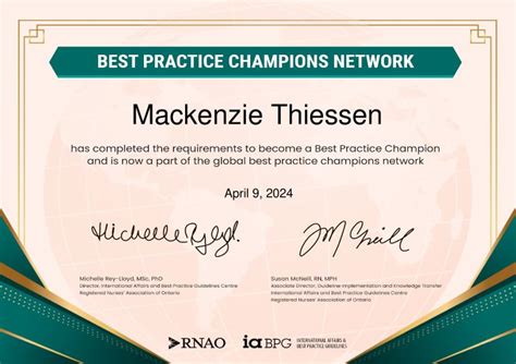 Im Happy To Share That Ive Obtained A New Certification Best Practice Champion From The