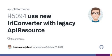 Use New Iriconverter With Legacy Apiresource · Issue 5094 · Api Platformcore · Github