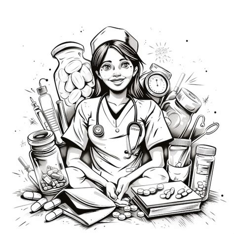 Imágenes De Obras Arte Enfermeras Blanco Negro Descarga Gratuita En