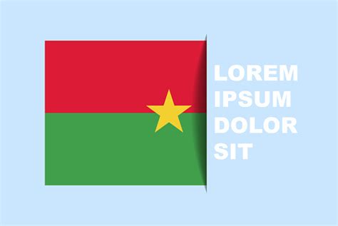 복사 공간이있는 반 부르키나 파소 플래그 벡터 그림자 스타일의 국가 국기 수평 슬라이드 효과 부르키나 파소 아이콘 디자인 자산 0명에 대한 스톡 벡터 아트 및 기타 이미지