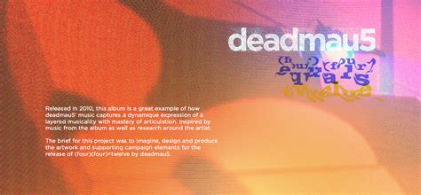 Deadmau5 4x4 12 Album Artwork Redesign On Behance