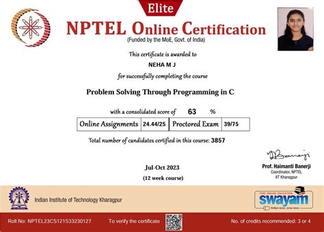 Nptel Cprogramming Problemsolving Codingbasics Programmingjourney Neha M J