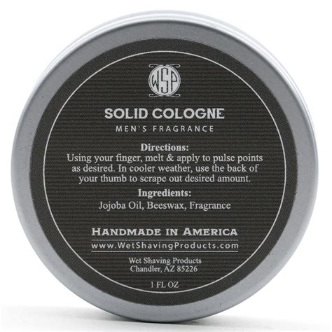 Solid Cologne For Men The Essentials Travel Fragrance Wsp Wet