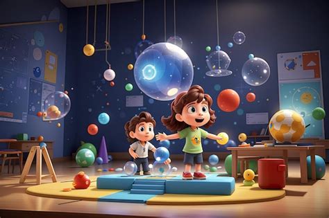interactive physics playground premium ai generated image