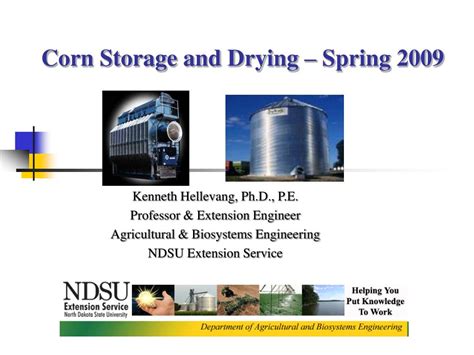Ppt Corn Storage And Drying Spring 2009 Powerpoint Presentation Free Download Id 964007