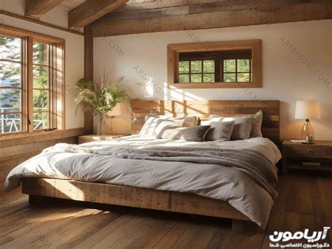 تخت خواب چوبی مینیمال، ساده و شیک با خرید قسطی