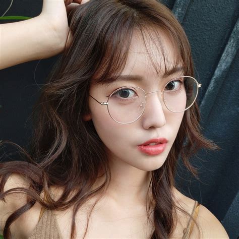 Unisex Korean Style Round Frame Clear Lens Glasses Grandado