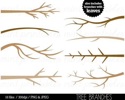 Tree Branch Clipart Branch Clip Art Tree Branches Tree Clipart Trees Leaves Bare Branch