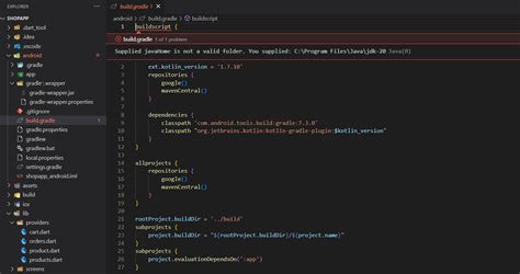Android I Am Working With The Flutter And My Build Gradle Showing