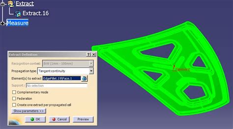 CATIA SURFACES DESIGN Extract Geometry Output IME Wiki