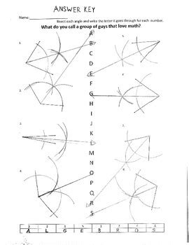 Constructing An Angle Bisector Dad Joke By Kaleena Drake TPT