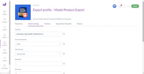 akeneo csv export module pim customized data extension