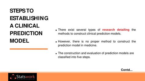 PPT How To Establish And Evaluate Clinical Prediction Models Statswork PowerPoint