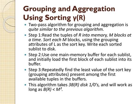 ppt two pass algorithms based on sorting powerpoint presentation