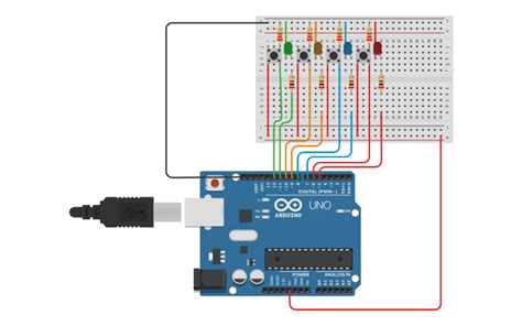 Circuit Design Elevator Microcontroller Tinkercad