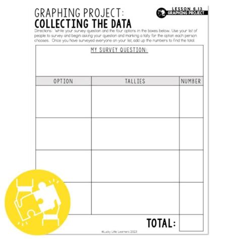 lucky to learn math lesson 6 13 create survey and gather data