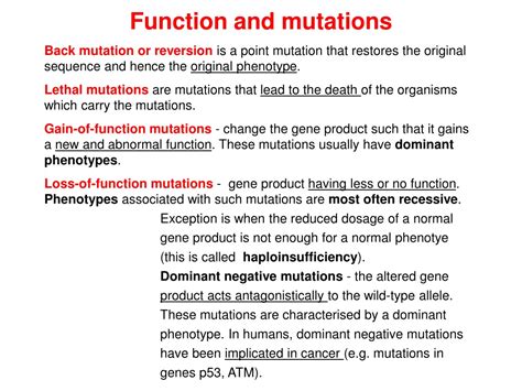 Ppt Genetics Mutation And Polymorphism For Ed Students Powerpoint