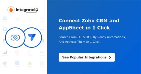 How To Integrate Zoho Crm And Appsheet 1 Click ️ Integration