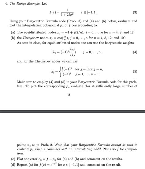 3 a implement the barycentric formula for