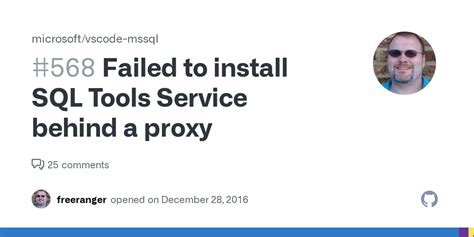 Failed To Install SQL Tools Service Behind A Proxy Issue Microsoft Vscode Mssql GitHub