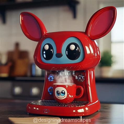 Stitch Coffee Maker Brewing Joy With An Alien Twist