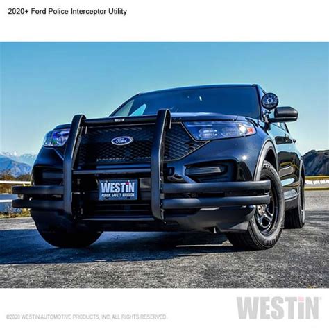 westin utility push bumper elite black fits 2020 2024 ford police interceptor ebay