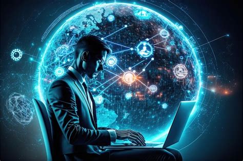 Premium Ai Image Illustration Of Person In Multiverse Big Data