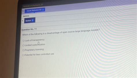 Sections Sextion Question No Which Of StudyX