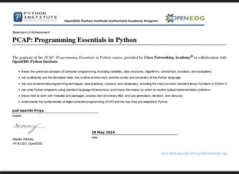 Pkeerthi Priya On Linkedin Happy To Share That I Got Certified On