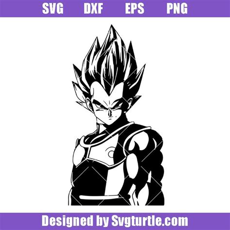 Vegeta Dragon Ball Svg Dragon Ball Anime Svg Vegeta Silhouette