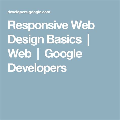 Learn Responsive Design Webdev