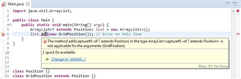 Java Upper Bound Wildcard Extends Not Working Arraylist Doesnt