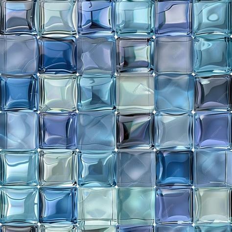 Abstract Background Of Colored Glass Squares In Different Premium Ai