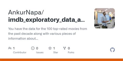GitHub AnkurNapa Imdb Exploratory Data Analysis You Have The Data For The Top Rated