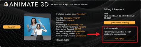 animate 3d api by deepmotion