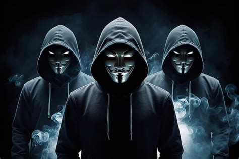 Hackers Army Dangerous Hooded Group Of Hackers Internet Cyber Crime