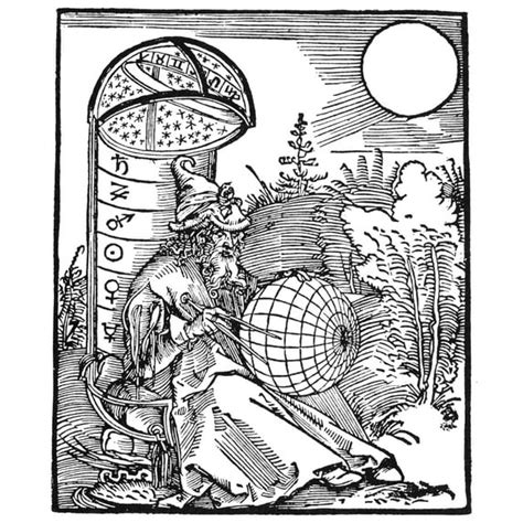 Astronomer 1504 Nthe Arabian Astronomer Messahalah C740 815 Woodcut
