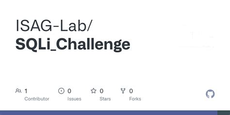GitHub ISAG Lab SQLi Challenge