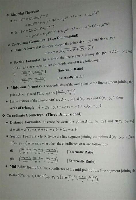 Mathematics Theorems And Formulas Mathematics Theorems And Formulas