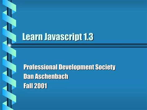 ppt learn javascript 1 3 powerpoint presentation free download id