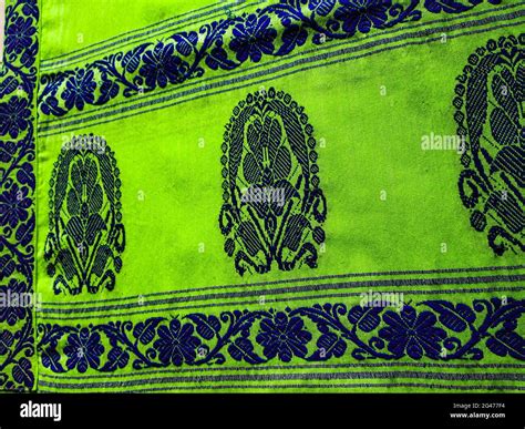Tribal Pattern Or Ethnic Pattern Is Used For Assam Motif Design Or Muga Silk Of Assam Similar