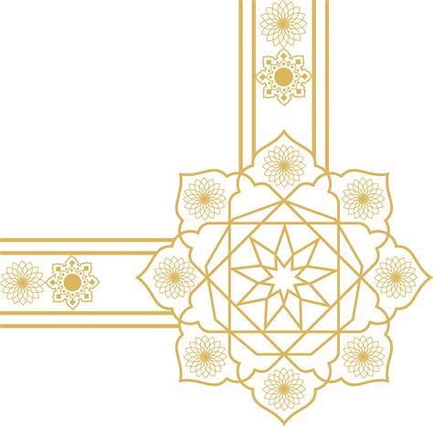 Islamic Border Corner Illustration 22774801 Vector Art At Vecteezy