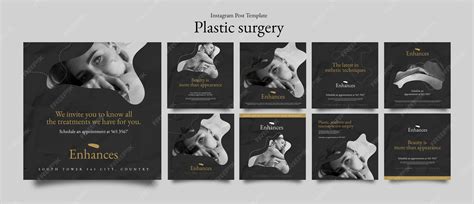 Flat Design Plastic Surgery Template Premium Psd