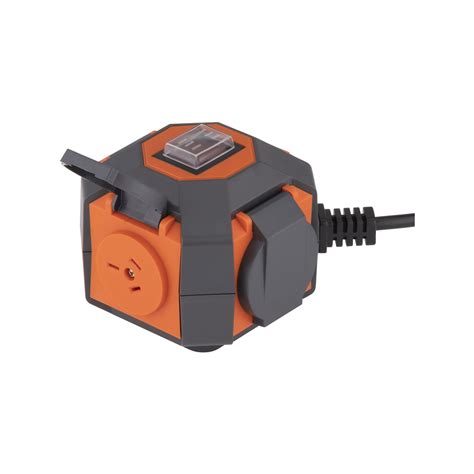 Deta 4 Outlet Outdoor Work Tuff Power Cube Bunnings Australia