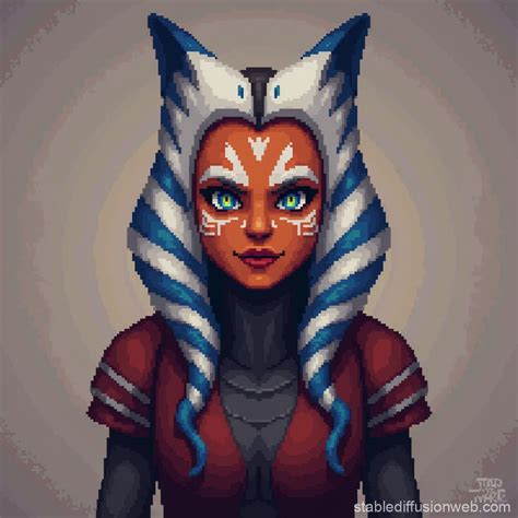 Ahsoka In Pixel Art Stable Diffusion Online