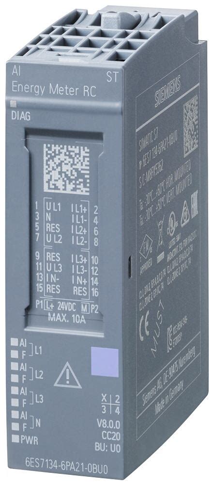 Siemens Simatic Et 200sp Analog Input Module Ai Energy